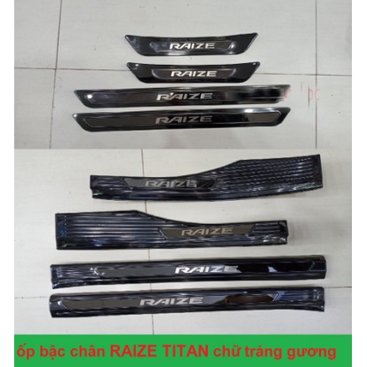 Door steps, inner and outer titanium car titanium Toyota Raize 2021 ...