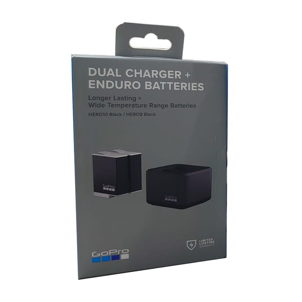 GoPro Hero 12 11 10 9 Black Enduro Batteries (2-Pack) + Dual Battery ...