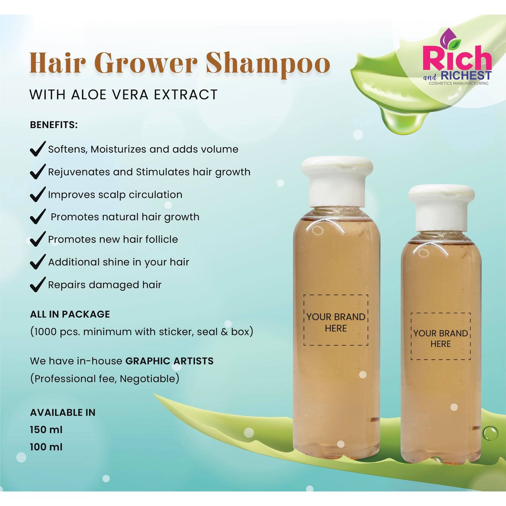 Rich and Richest Hair Grower Shampoo With Aloe Vera | Shopee Philippines