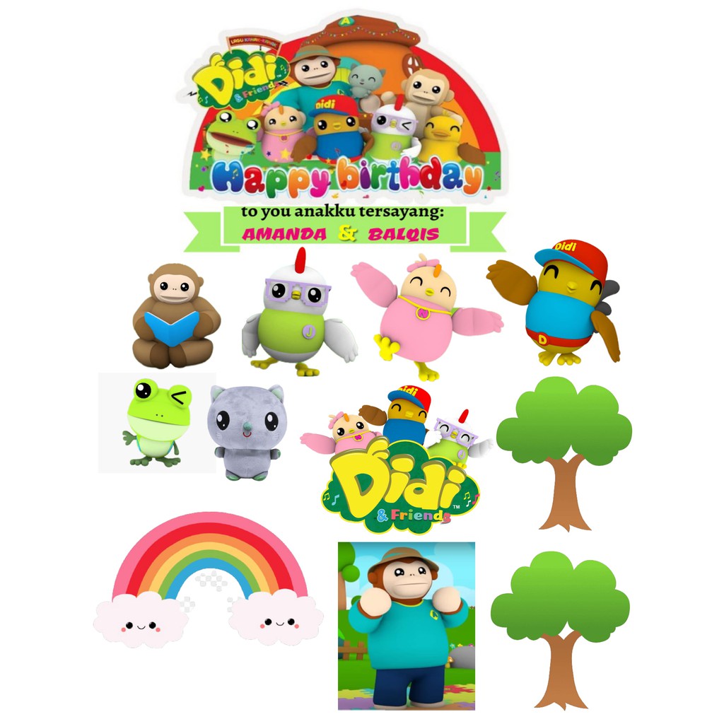 TOPPER KEK DIDI AND FRIENDS | Shopee Philippines