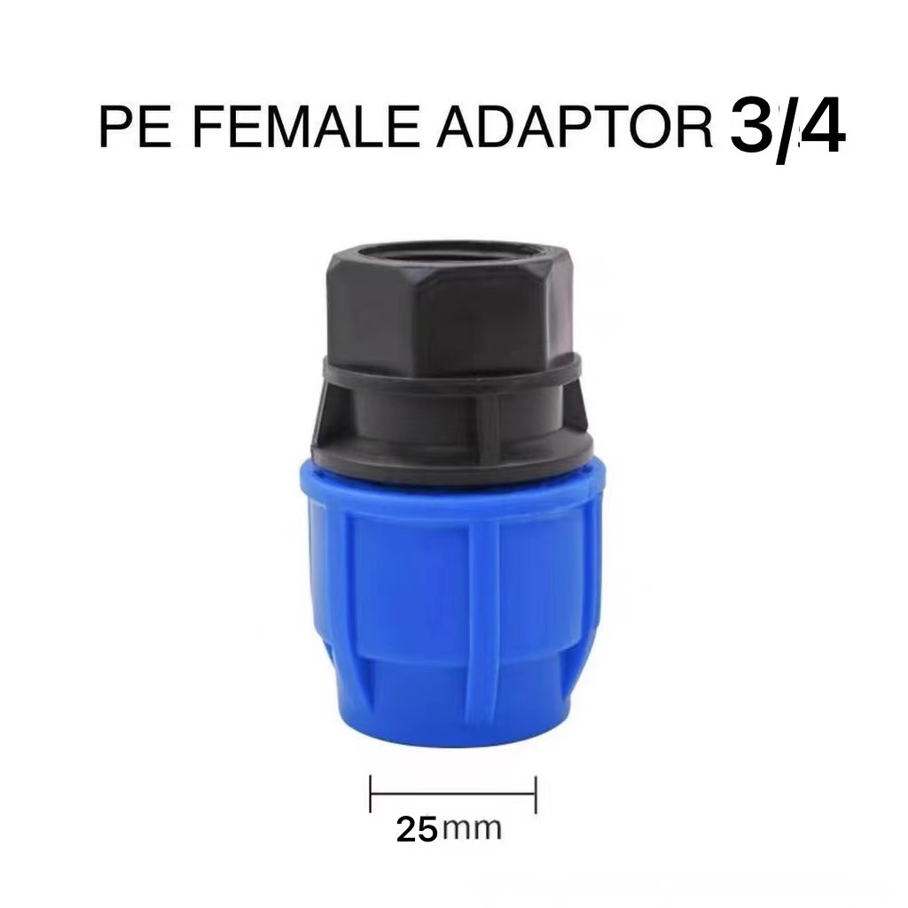 PE Compression Fittings For Pe And Pvc Pipe 1/2" 3/4" 1" | Shopee Philippines