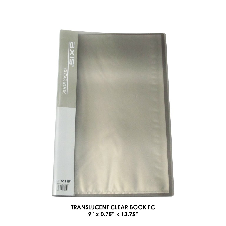 Clearbook Translucent Long FC Folder Display Book Non-Refillable 20 ...