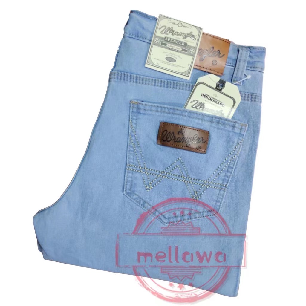 Wrangler.r light blue Korean Style High Quality Men's Jeans Maong Pants ...