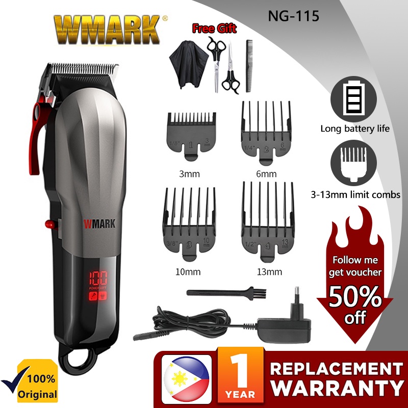 WMARK NG-115 Hair Clipper Grooming Kit Electric Hair Trimmer Clipper ...