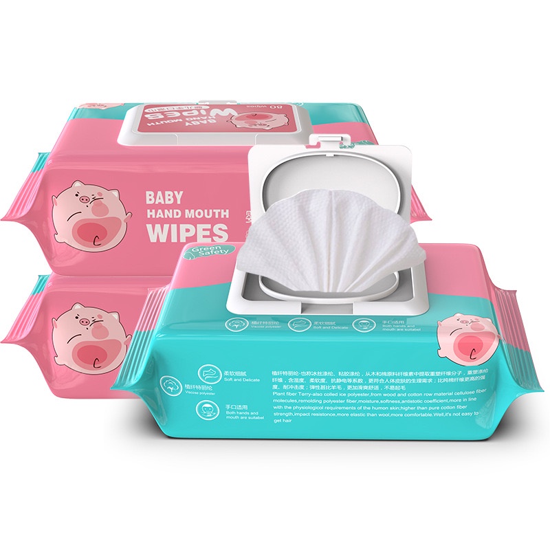 CINGO Natural Wet Wipes 80pcs. Pack Wet Wipes Hypoallergenic Baby Wipes ...