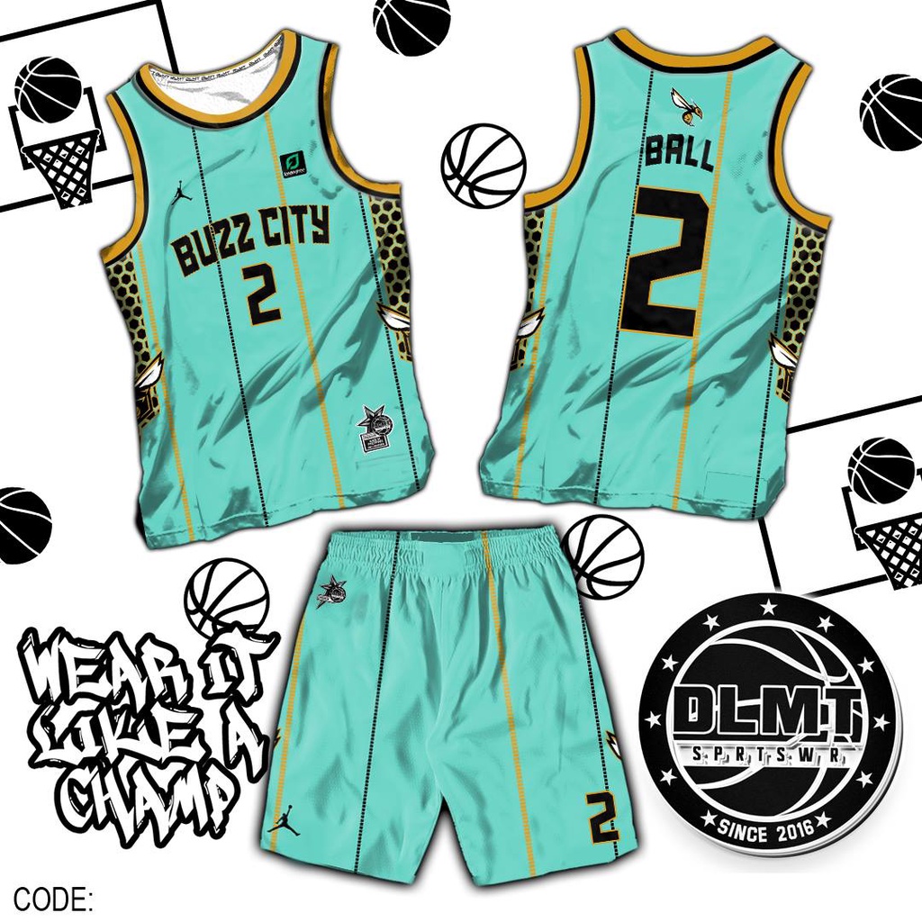 BUZZ CITY - BALL - CODE DLMT335 FULL SUBLIMATION JERSEY (FREE CHANGE ...