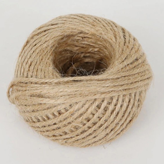 ( 10 | 30 | 100 meter ) Natural Textured Hessian Jute Twine String ...