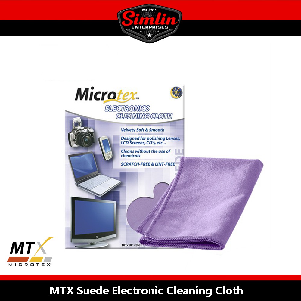 MTX Electronics and Lens Microfiber Microtex Cleaning Cloth 25cm x 25cm ...