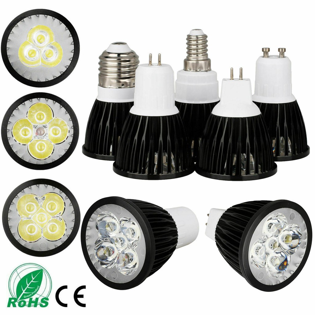 High Power LED Bulb GU10 GU5.3 E27 E14 85-265V MR16 12V 9W 12W 15W LED SpotLight CREE Bulb ...