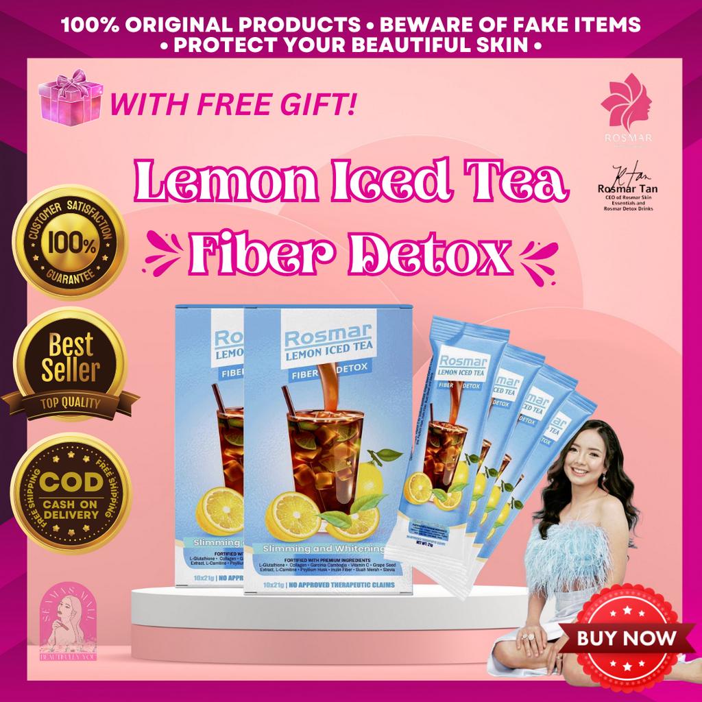 100% Original Rosmar Skin Essentials Lemon Iced Tea Fiber Detox ...