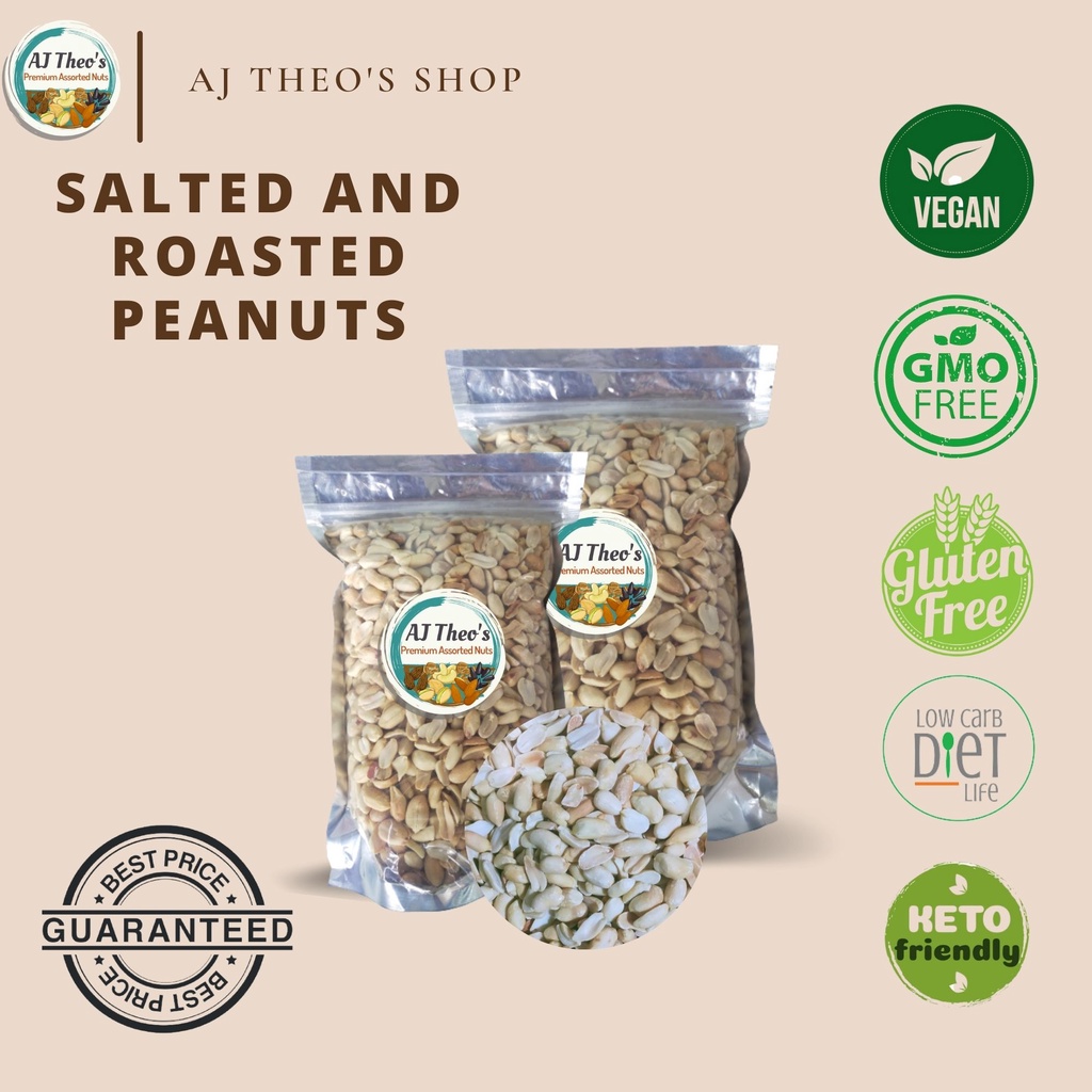 SALTED AND ROASTED PEANUTS 500 GRAMS | Shopee Philippines