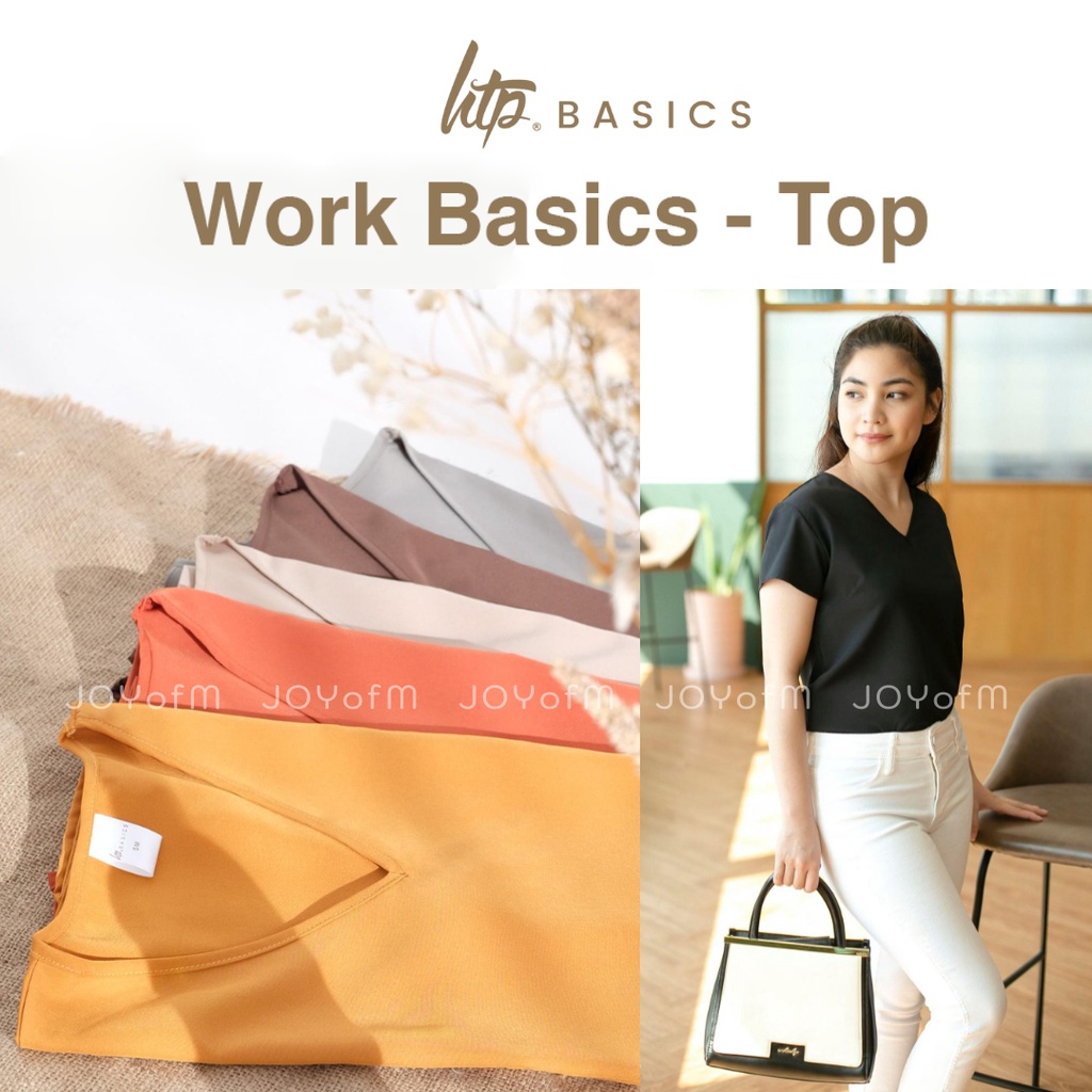 HTP Basics V-Neck Work Basics Top | Shopee Philippines