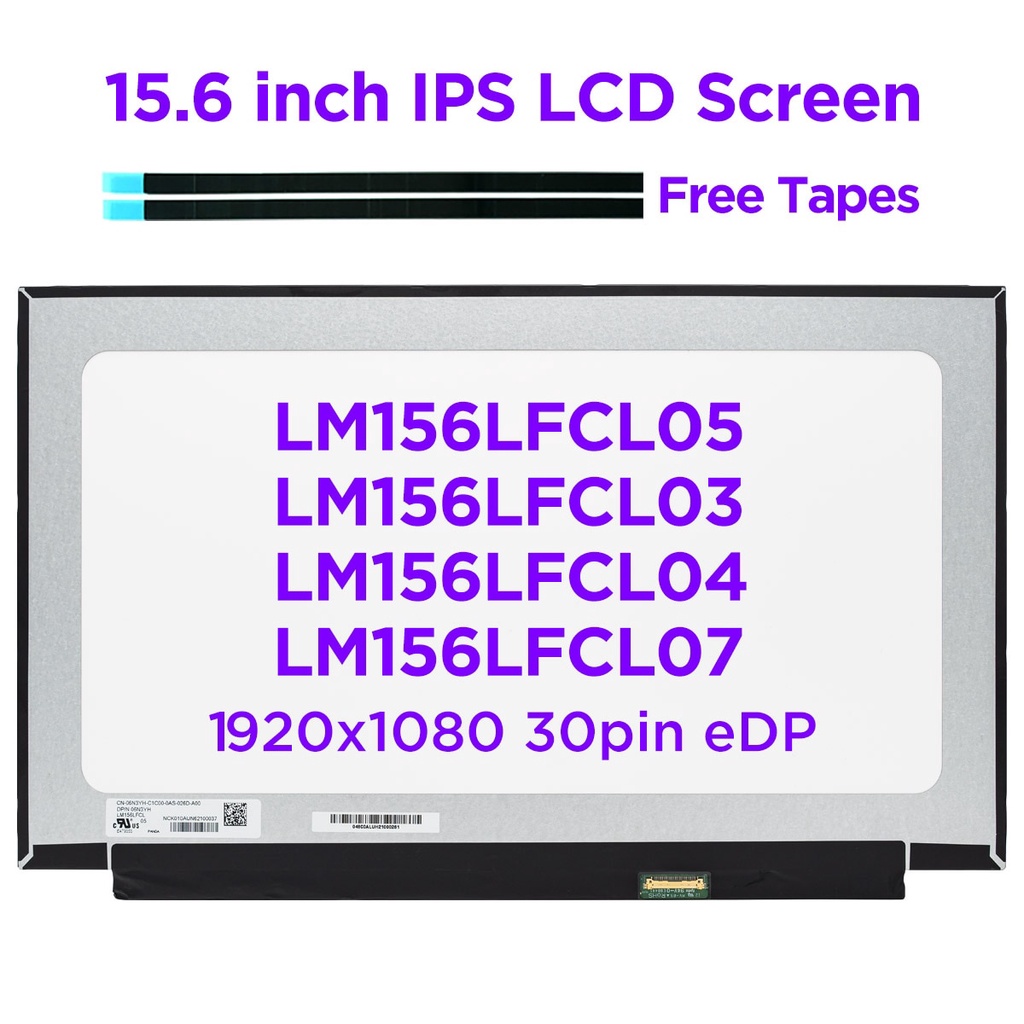 New 15.6 IPS Laptop LCD Screen LM156LFCL05 LM156LFCL01 LM156LFCL03 ...