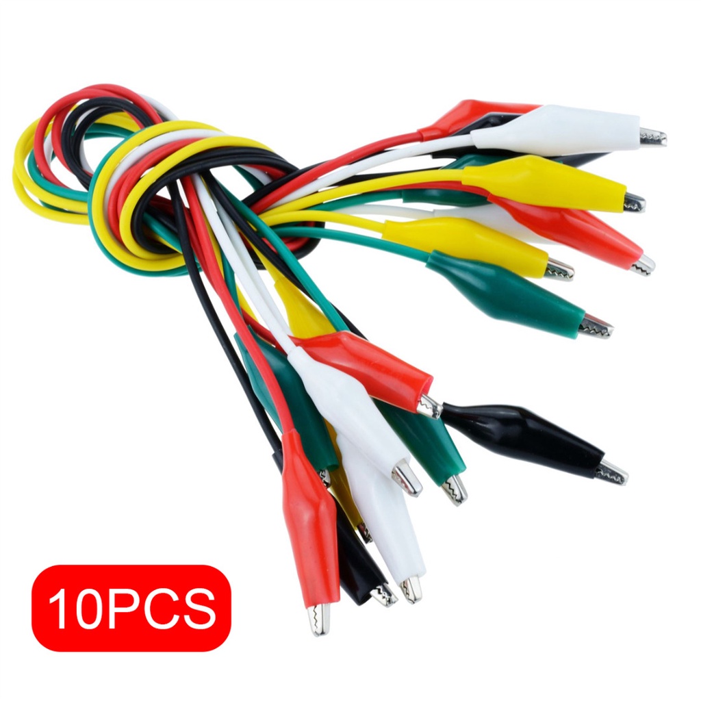 10pcs Alligator Clips Test Lead Crocodile Electrical Clamps Arduino ...