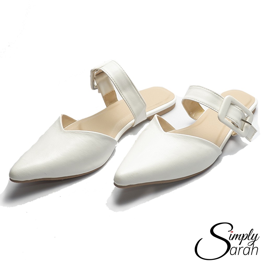 Marikina Vian Pointed Flat Shoes with Buckle Pinoy Made ɴᴏᴛ Rubber ...