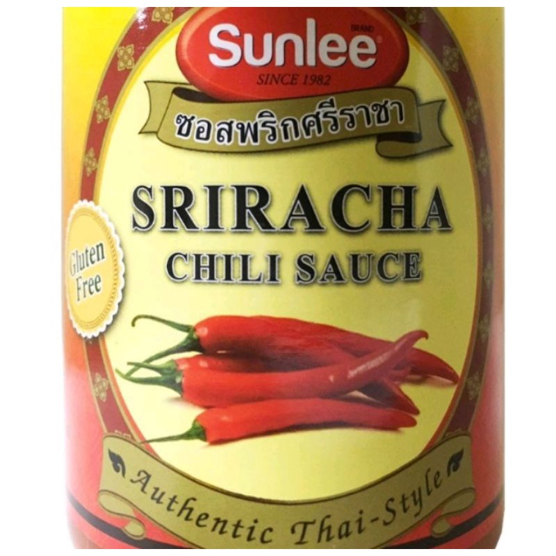 Sri Racha Authentic Thai Style Gluten free Sriracha Chili Sauce 500g ...
