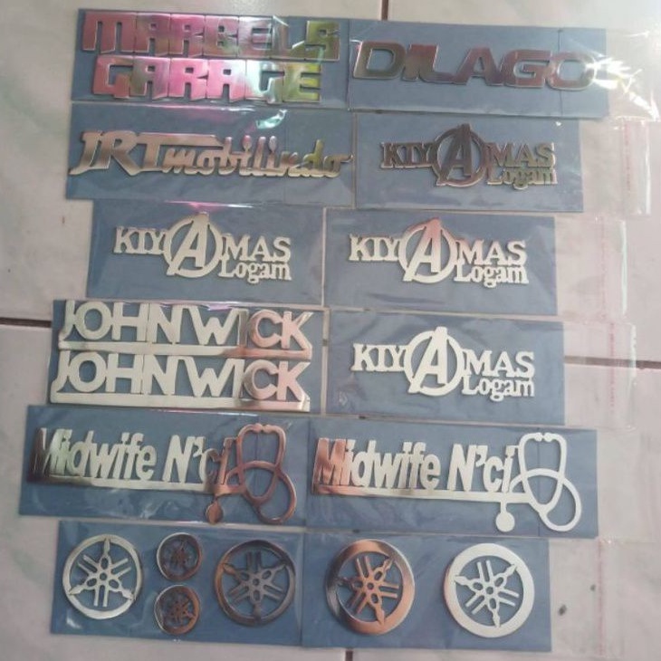 Embossed custom Emblem | Shopee Philippines