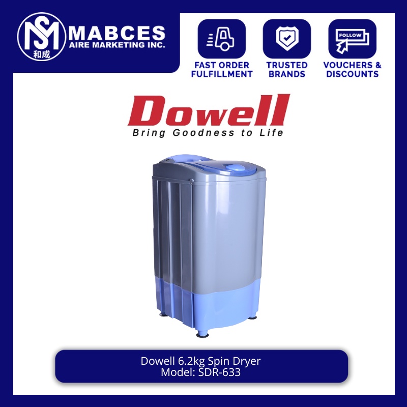 Dowell 6.2kg Spin Dryer SDR-633 | Shopee Philippines