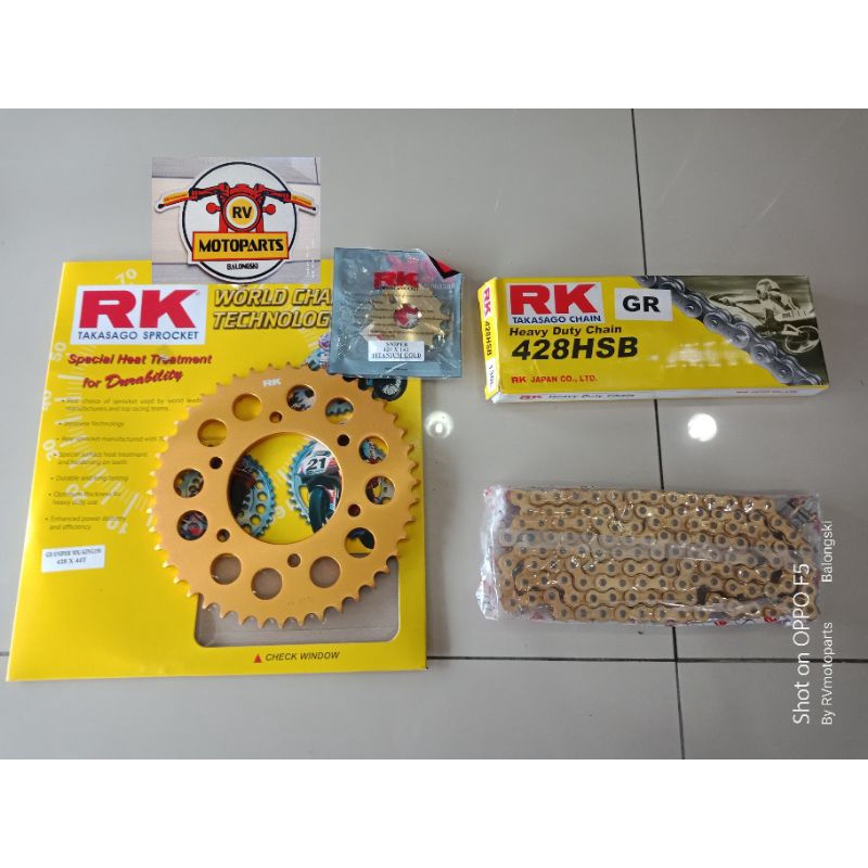 RK Chain Set For Sniper 150 & 155 (alloy & steel) | Shopee Philippines