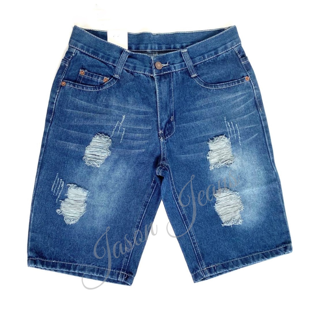 NEW DENIM TATTERED SHORT FOR MEN | Shopee Philippines