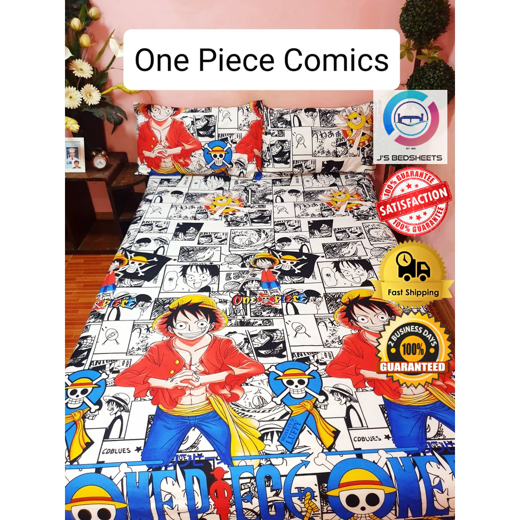 Fully Garterize One Piece Comics 100% Premium Canadian Cotton Bedsheets ...
