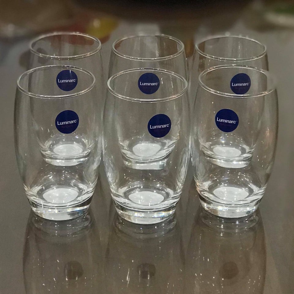 Combo 10 Luminarc glass cups 350ml | Shopee Philippines