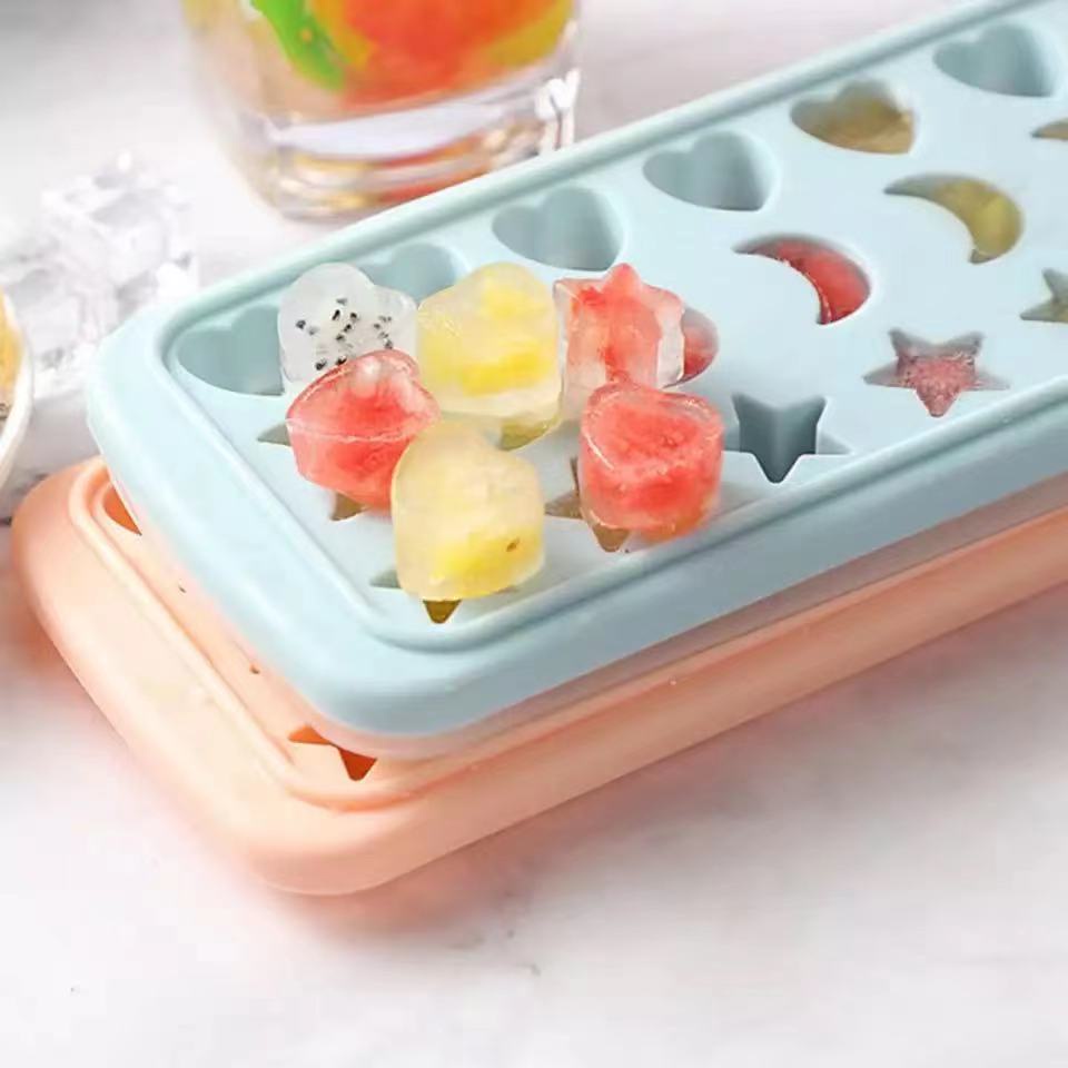 Ice Molds Ice Cube Tray Silicone Honeycomb Ice Cube Maker Molder with ...