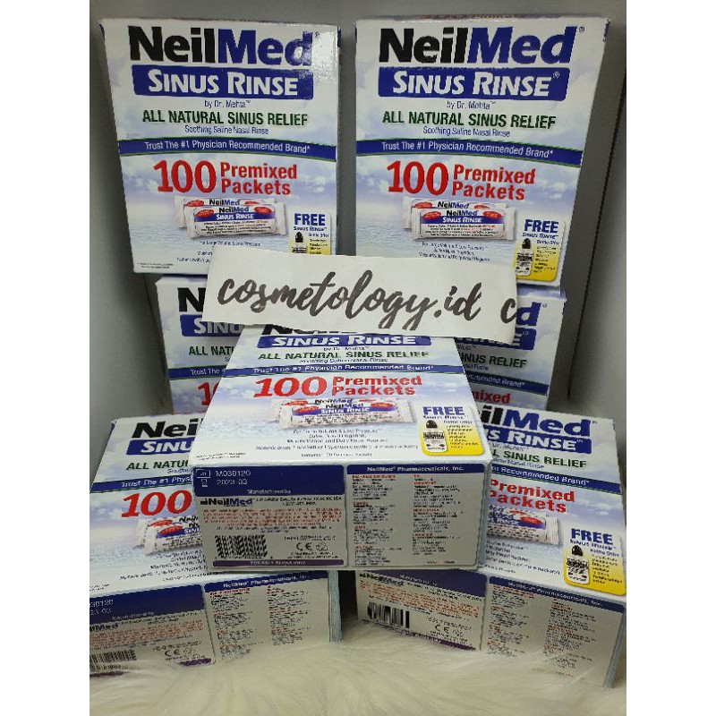 Exp 2023 Neilmed Sinus Rinse 100 Premixed Packets | Shopee Philippines