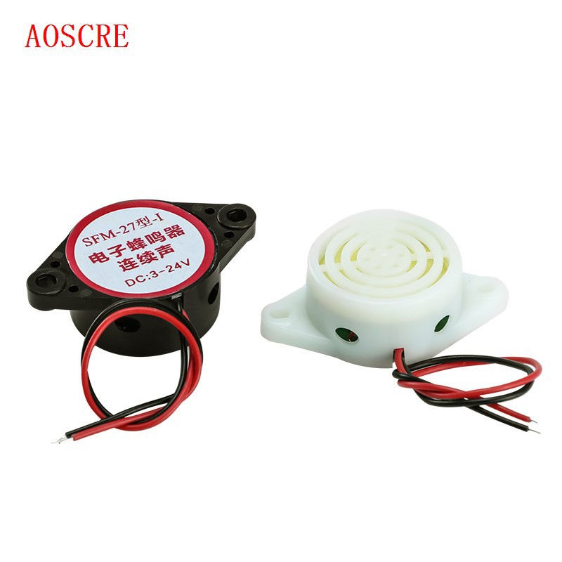 95DB Alarm High-decibel 3-24V 12V Electronic Buzzer Beep Alarm Continuous Beep for Arduino SFM ...