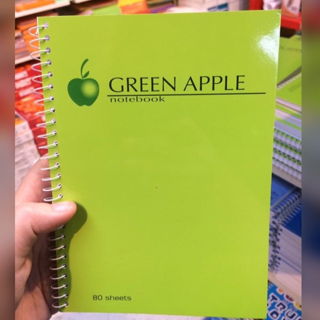 Green Apple spiral notebook 6 x 8 1/2” | Shopee Philippines