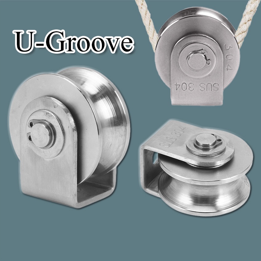 Stainless Sliding Door Window U Type Pulley Roller Groove Frame Copper ...