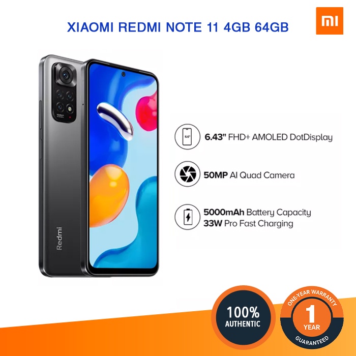 Xiaomi Redmi Note 11 (4GB+64GB) Global Version | Shopee Philippines