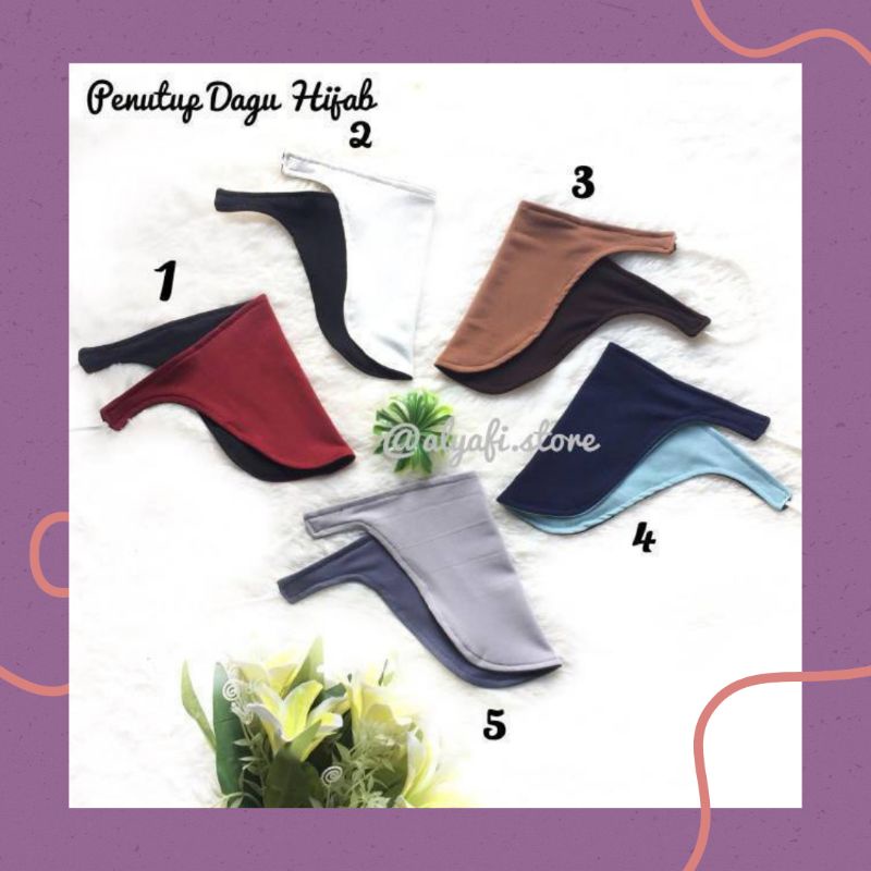 2in1 Reversible HIJAB Chin Chin Cover/Chin Cover/INNER HIJAB (N09 ...