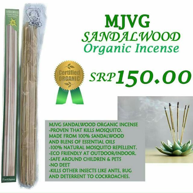 mjvg sandalwood scent organic incense essence fragrance home indoor and ...