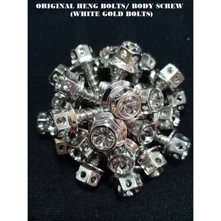 Orig thailand heng bolts /body screw/WHITE gold bolts/Turnilyo/(sold ...
