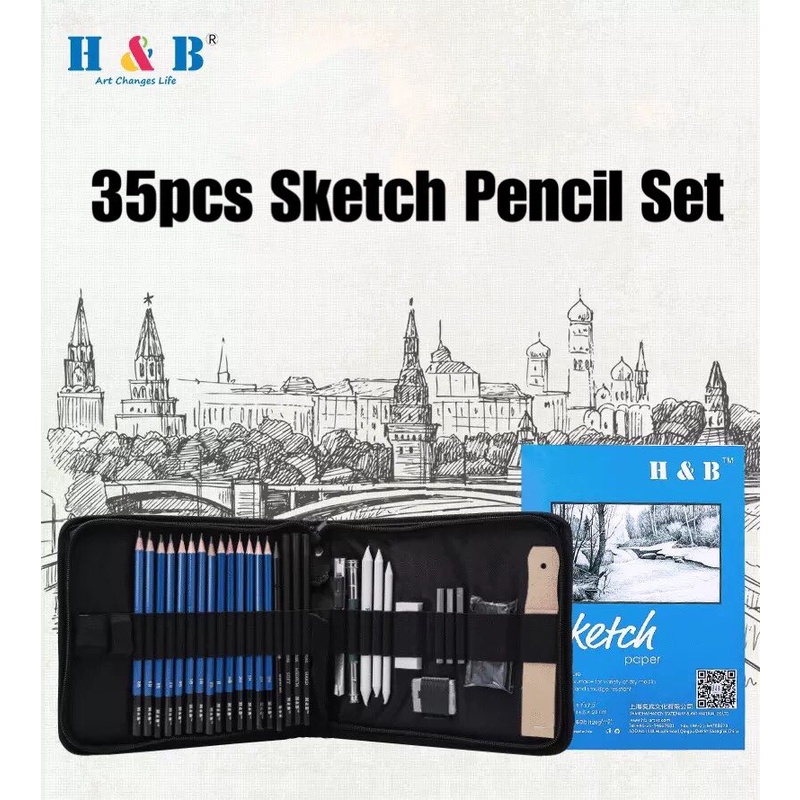 Sketch Pencil Set Drawing Pencil Set Graphic Pencil Set | Shopee ...
