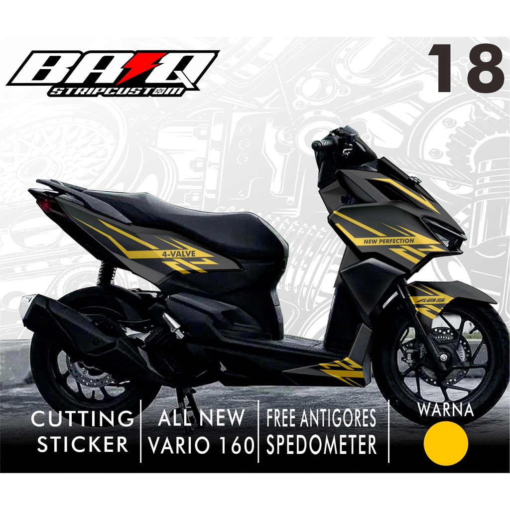 Cutting Sticker Vario 160 New - Motorcycle Accessories Sticker Honda ...