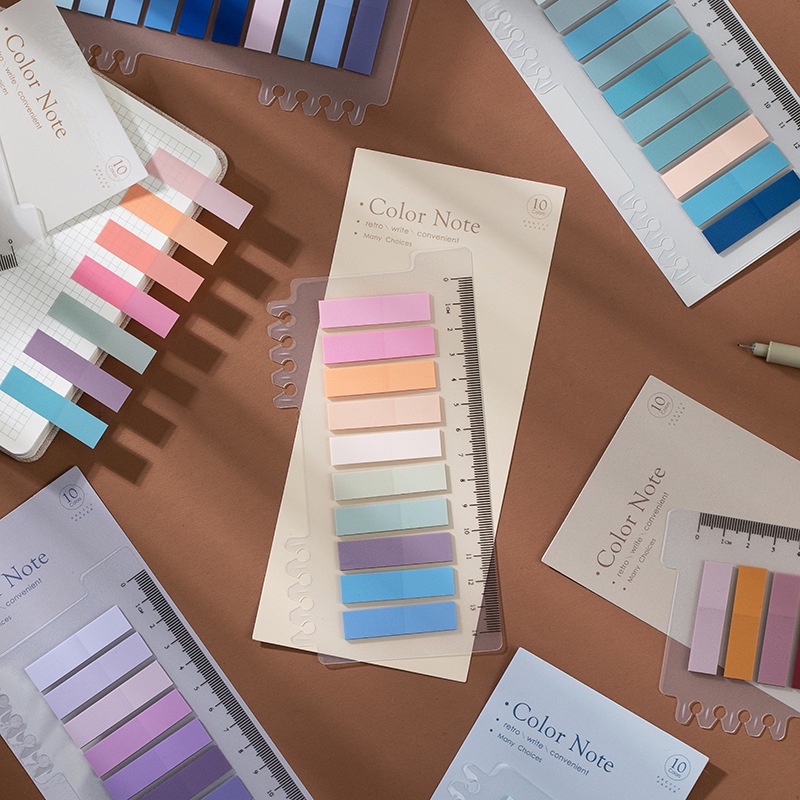 200 Pcs Sticky Index Tabs Strip Index Tabs Writable Page Sticky Notes ...