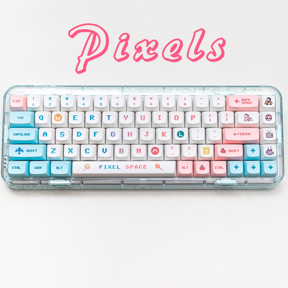 pixel keycaps XDA profile Dye-Sublimation PBT keycap 134keys | Shopee ...