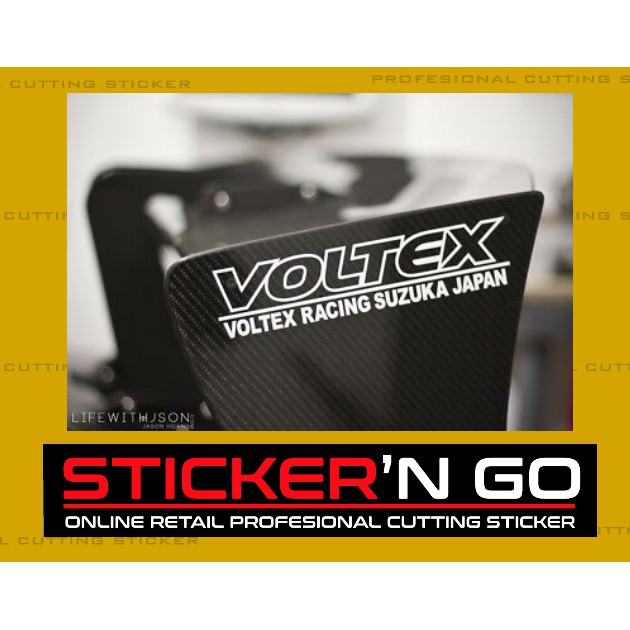STICKER CUTTING CUSTOM VOLTEX DESIGN SPOILER | Shopee Philippines