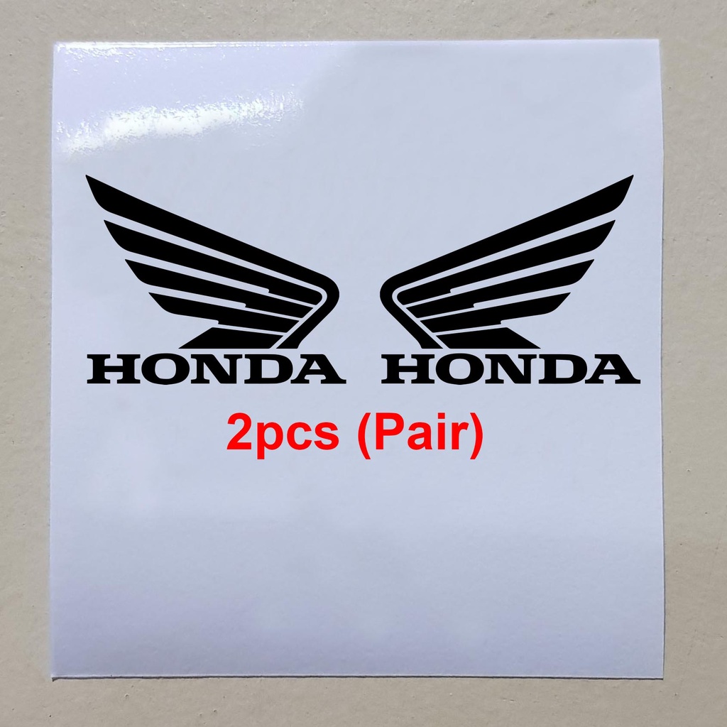 Honda logo Wings PAIR, Vinyl cutout sticker 2pcs per order | Shopee ...