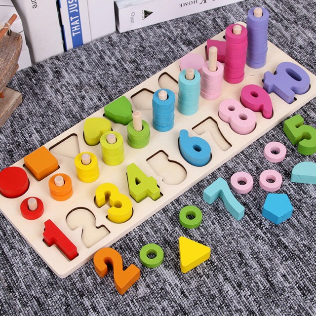 Children's toys Intellectual toys 3 in 1 puzzles Wooden puzzles Wooden ...