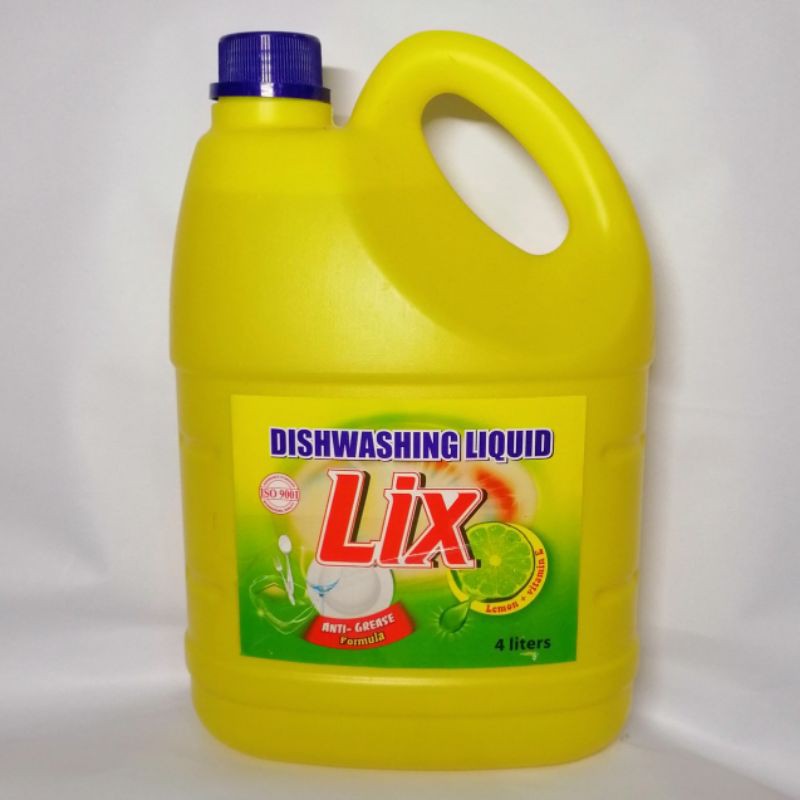 #High Quality Lix Diswashing Liquid - Lemon (4 liters) | Shopee Philippines