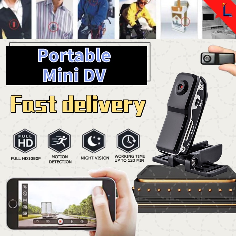 【COD】Mini Camera Dash Cam Action Camera 1080P HD hidden camera with ...