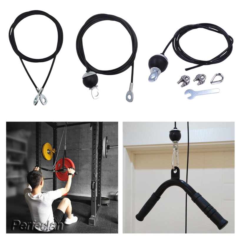 [PERFECLAN] Fitness DIY Pulley Cable Rope Machine Arm Triceps Back ...