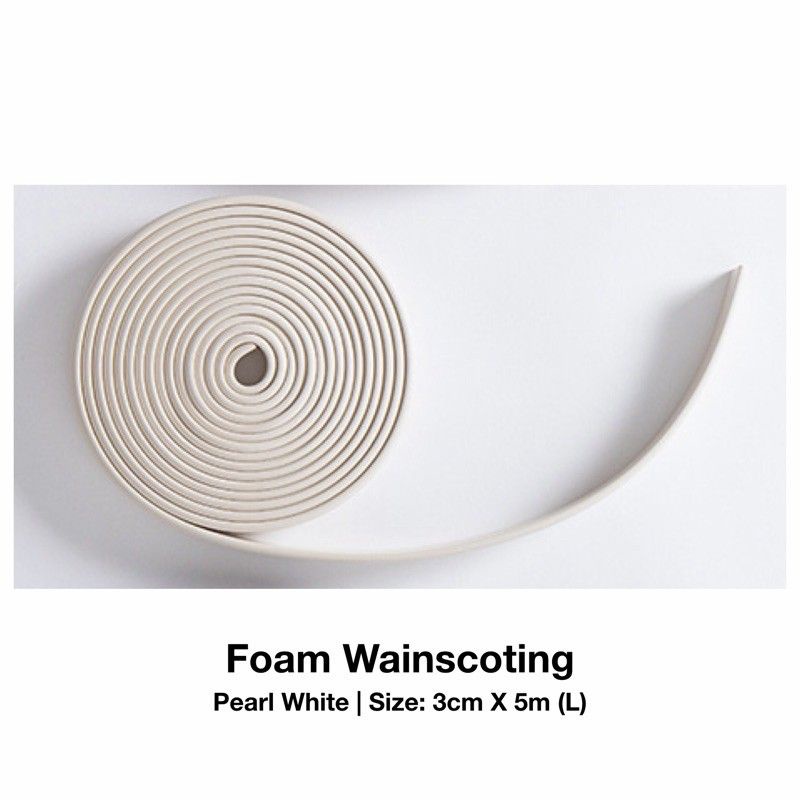 5Meter Wainscoting pvc foam / Wall Skirting / Wainscoating dinding ...