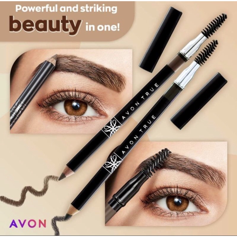 Avon True Color Dual Ended Brow Pencil/ Brow Boost Volume Gel | Shopee ...
