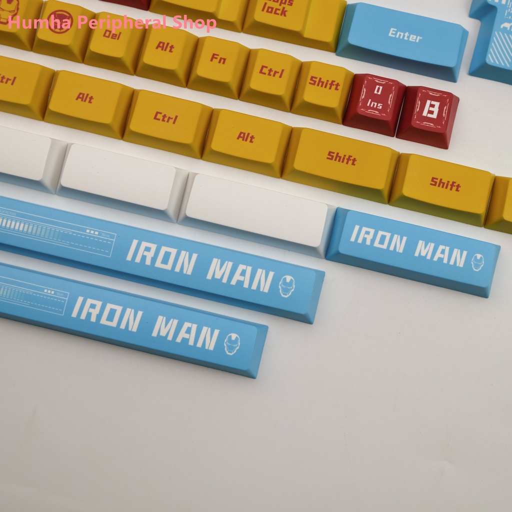 Humha Iron keycap 140 keys PBT material Dye-Sublimation Cherry profile ...