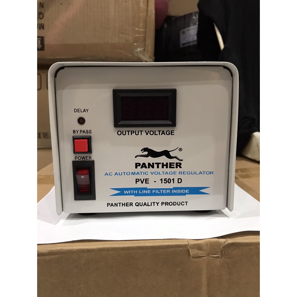 Panther PVE 1501 D AVR Relay Type, 1500 Watts Output 220V AC with 3-5 ...