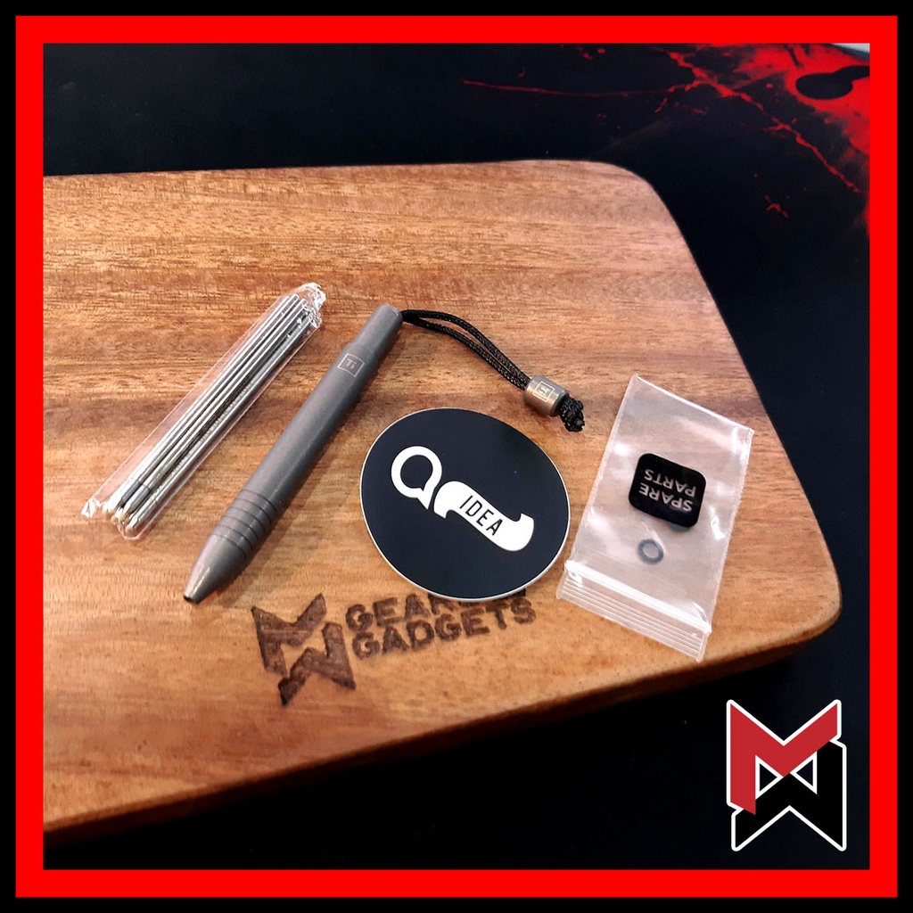 BIGiDESIGN - Ti Mini Pen - Stonewashed - Titanium - Big Idea Design ...